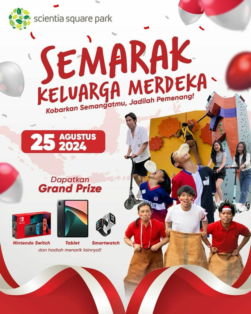 Semarak Keluarga Merdeka di Scientia Square Park, Kobarkan Semangat ...