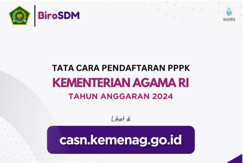 Cara Pendaftaran Pppk 2024 Kementerian Agama Simak Jadwal Lengkap Di