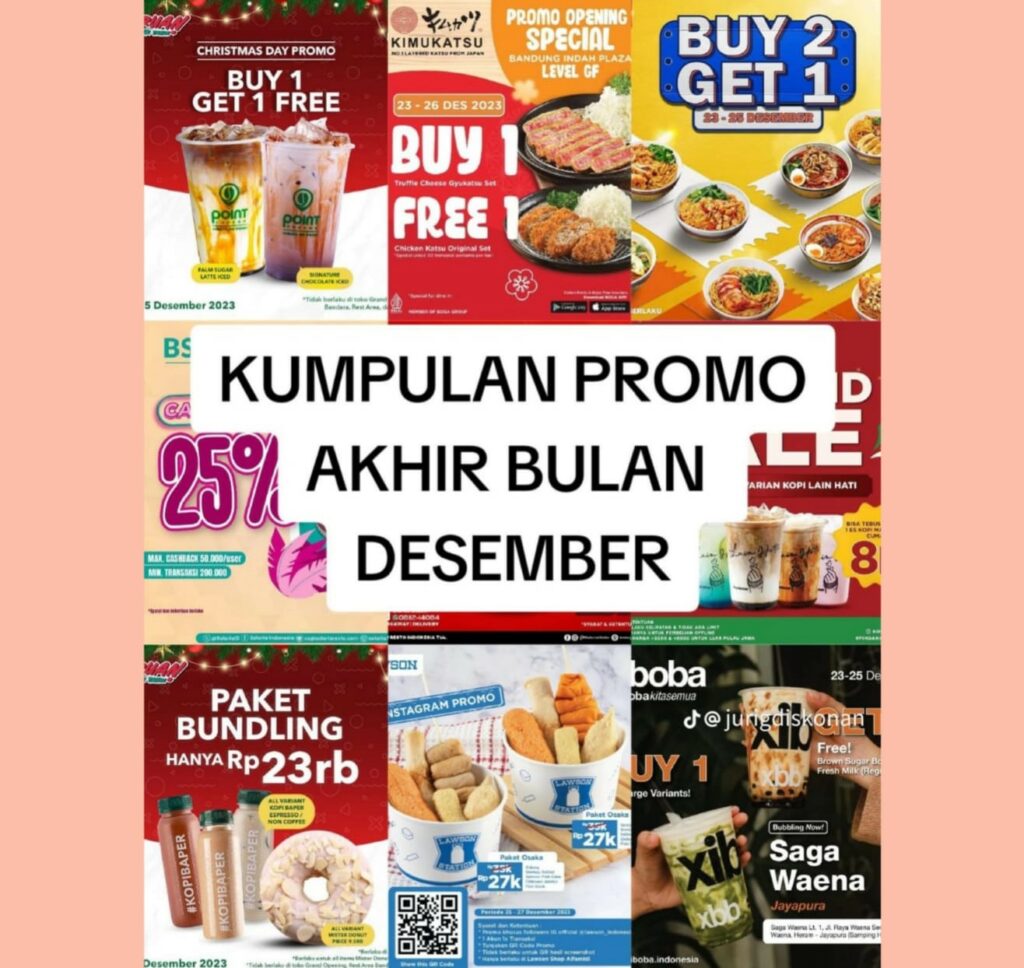 10 Promo Makanan dan Minuman Spesial Akhir Tahun 2024, Dapatkan Diskon ...