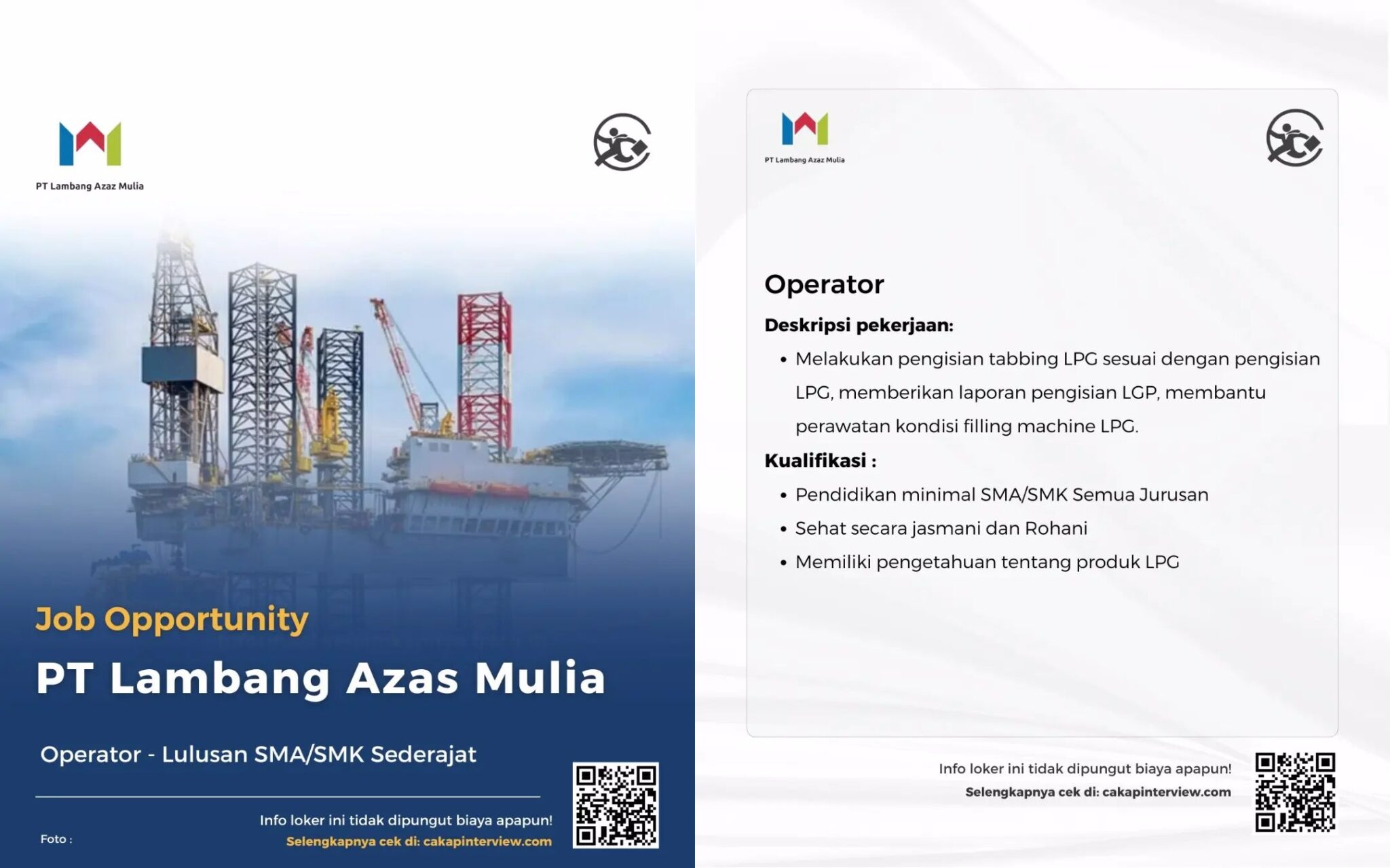 PT Lambang Azas Mulia Buka Posisi Labour Supply untuk Lulusan SMA/SMK ...