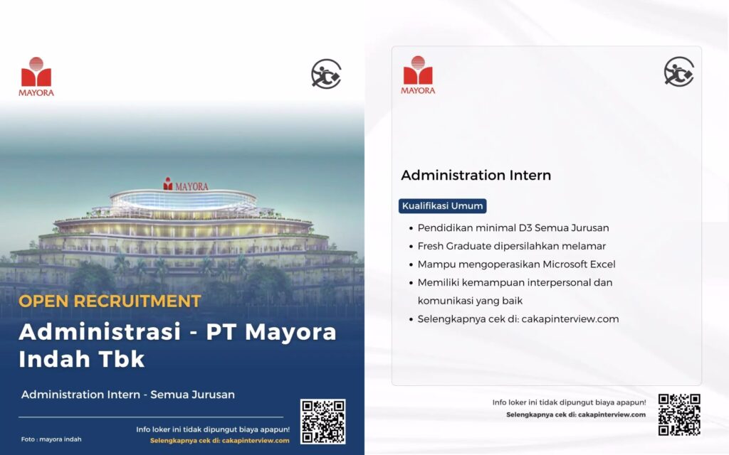 Info Loker: PT Mayora Indah Tbk Buka Program Magang 6 Bulan dengan ...