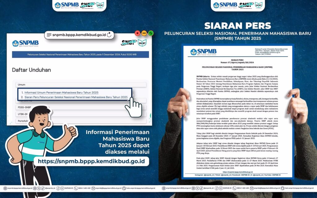 Resmi Dibuka SNPMB 2025, Simak Jadwal dan Jalur Penerimaan Masuk PTN ... Resmi Dibuka SNPMB 2025, Simak Jadwal dan Jalur Penerimaan Masuk PTN ...