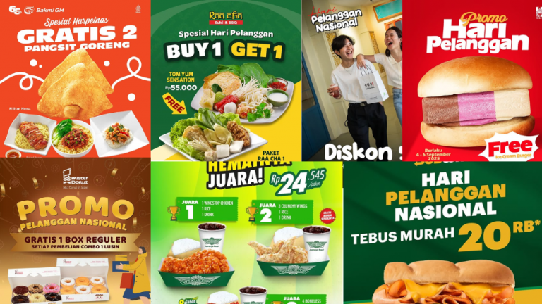 10 Promo Makanan Hari Pelanggan Nasional 2025, Ada Bakmi GM, Wingstop ...